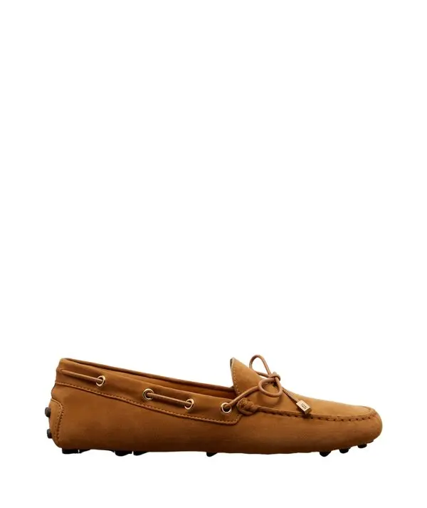 TOD'S Gommino Suede Boat Shoes - Brown