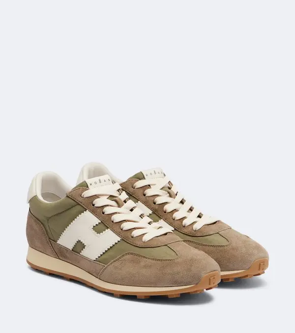 Hogan Athletic Suede Lace-up Sneakers - Brown