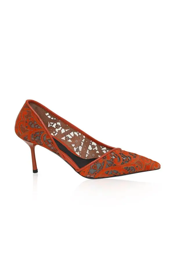 Christopher Esber Max Lasercut Calf Hair Pumps