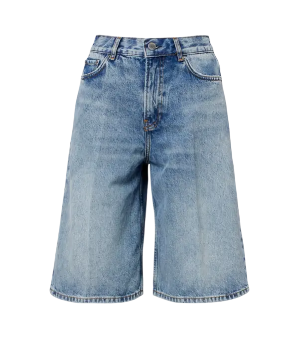 TOTEME Denim Bermuda Shorts - Blue