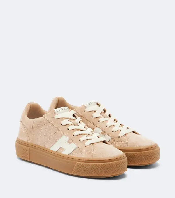 Hogan Crosswind Suede Platform Sneakers