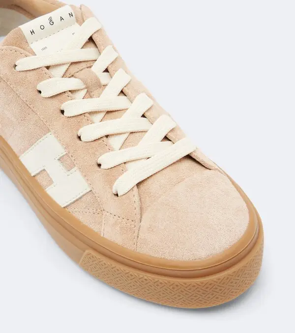Hogan Crosswind Suede Platform Sneakers