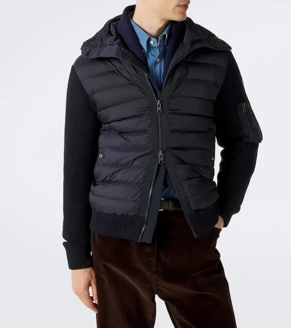 Moncler Permanent Paneled Wool-blend Jacket