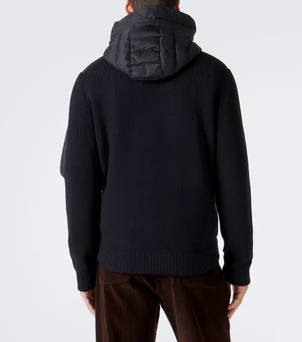 Moncler Permanent Paneled Wool-blend Jacket