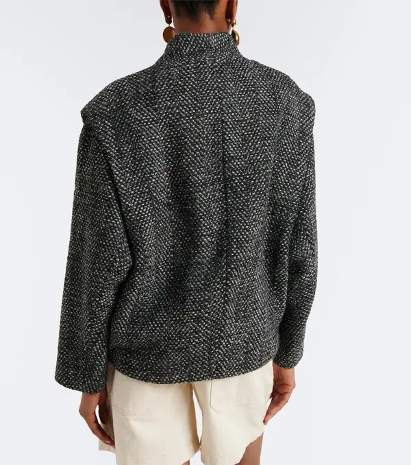 MARANT ETOILE Tweed Jacket - Black