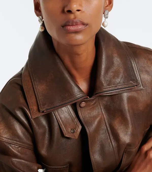 Magda Butrym Faux Pearl Drop Earrings