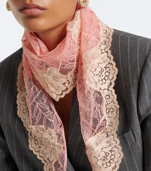 Valentino Garavani Vlogo Lace Scarf