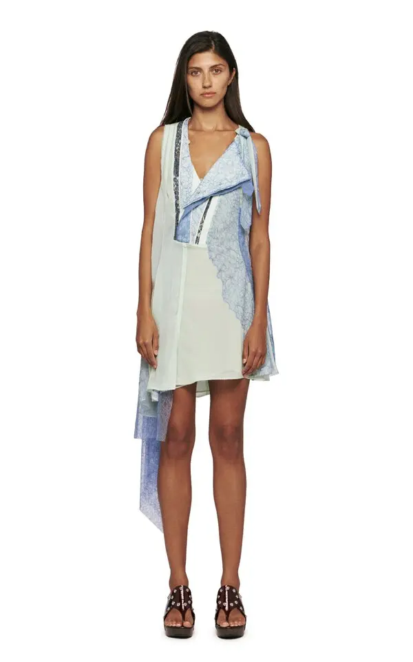 Christopher Esber Cleo Utility Silk Mini Dress