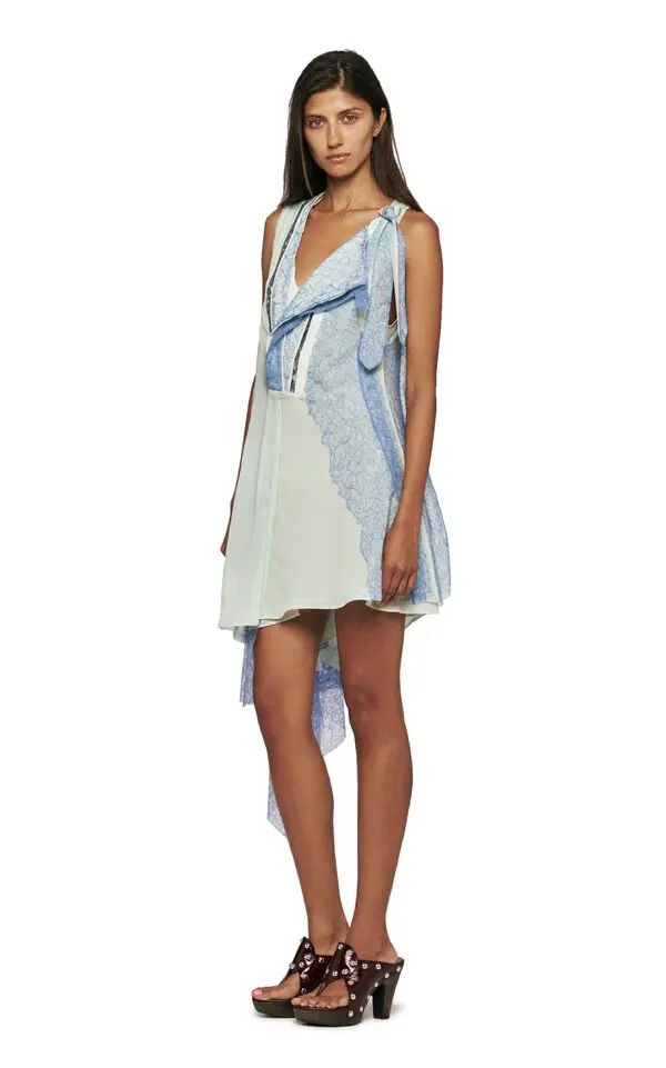 Christopher Esber Cleo Utility Silk Mini Dress