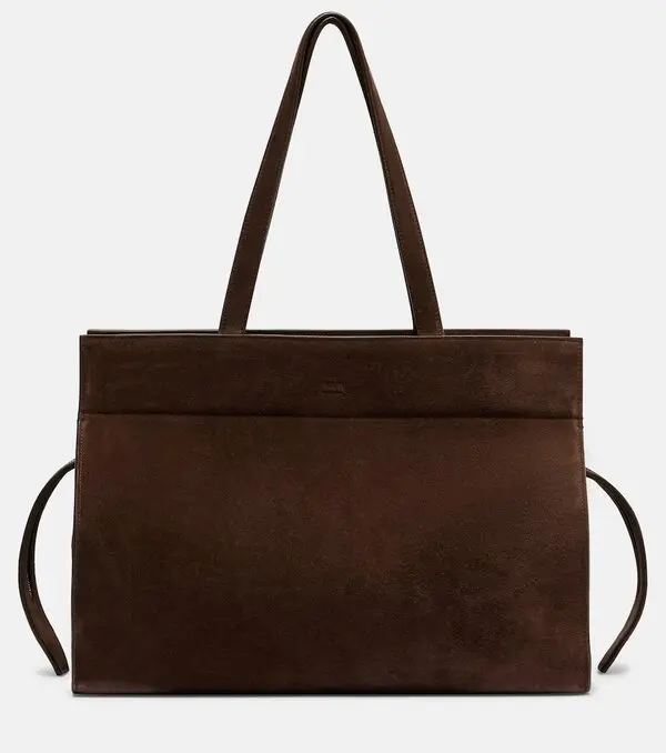 Khaite Crosby Suede Tote Bag - Brown