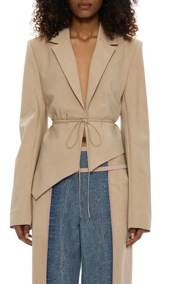 Christopher Esber Ren Bias Wool Blazer