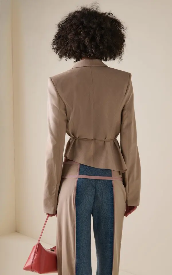 Christopher Esber Ren Bias Wool Blazer