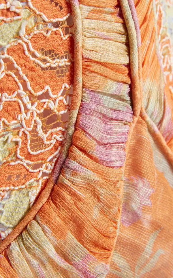 Christopher Esber Siower Linen-silk Blend Gown