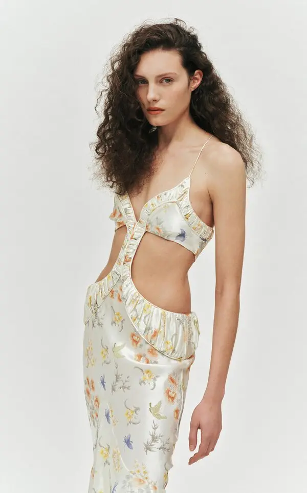 Christopher Esber Heirloom Brocade Silk Maxi Dress
