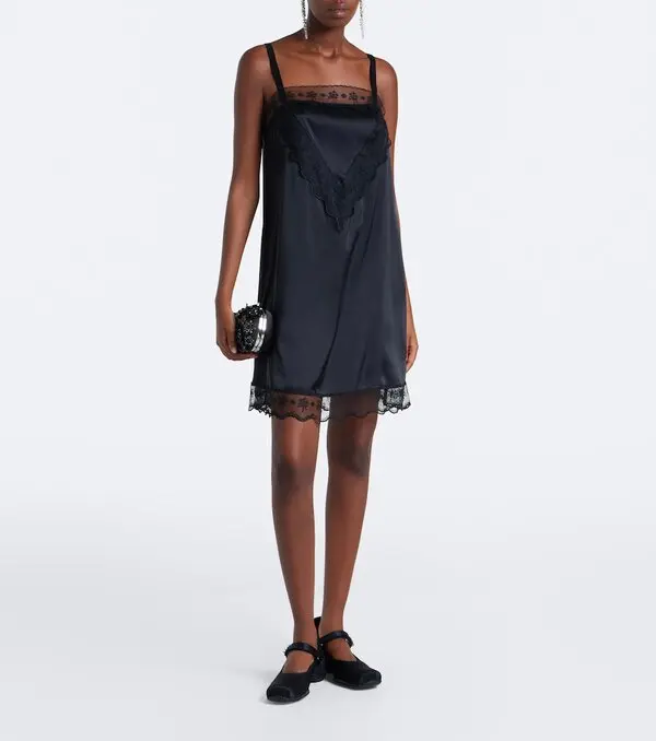 Simone Rocha Lace-trimmed Minidress