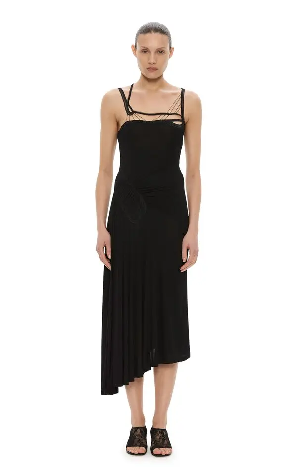 Christopher Esber Venise Lasercut Leather Dress