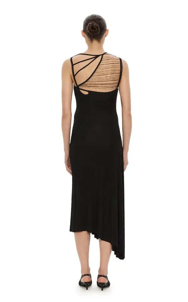 Christopher Esber Venise Lasercut Leather Dress