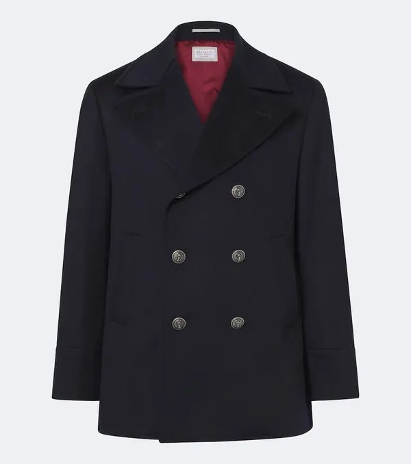 Brunello Cucinelli Virgin Wool Peacoat