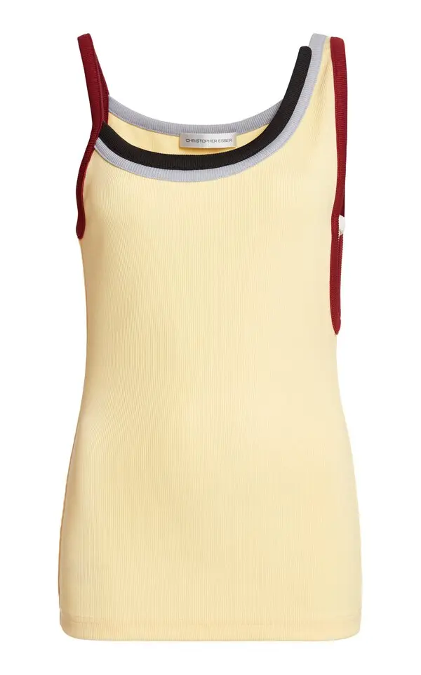 Christopher Esber Asymmetric Multi Verner Tank Top