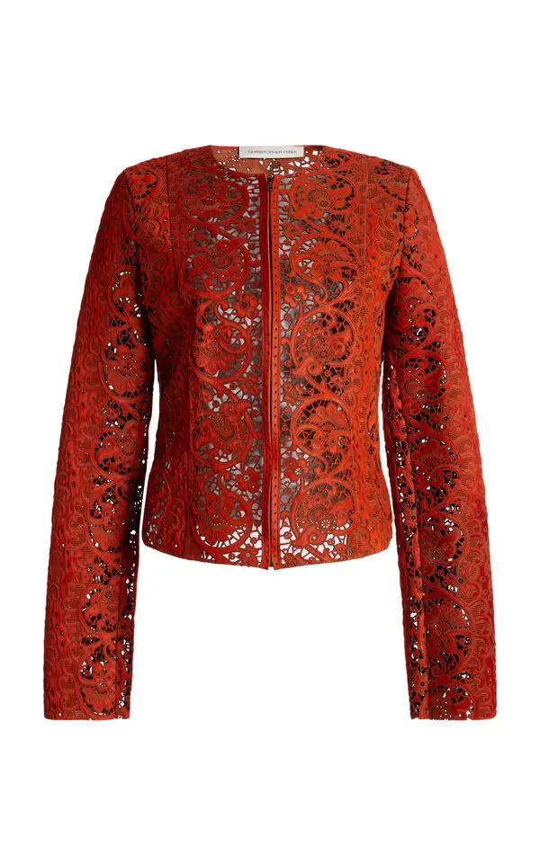 Christopher Esber Venise Lasercut Leather Jacket