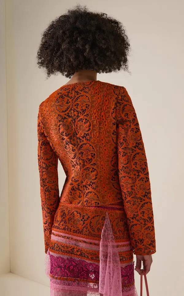 Christopher Esber Venise Lasercut Leather Jacket
