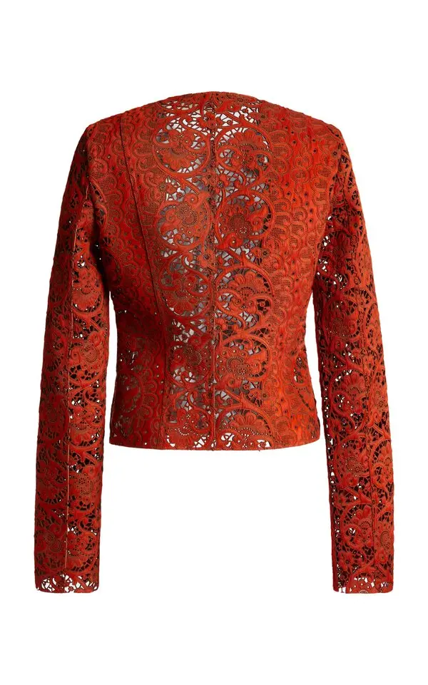 Christopher Esber Venise Lasercut Leather Jacket