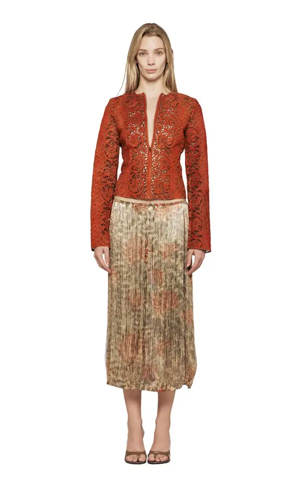 Christopher Esber Venise Lasercut Leather Jacket
