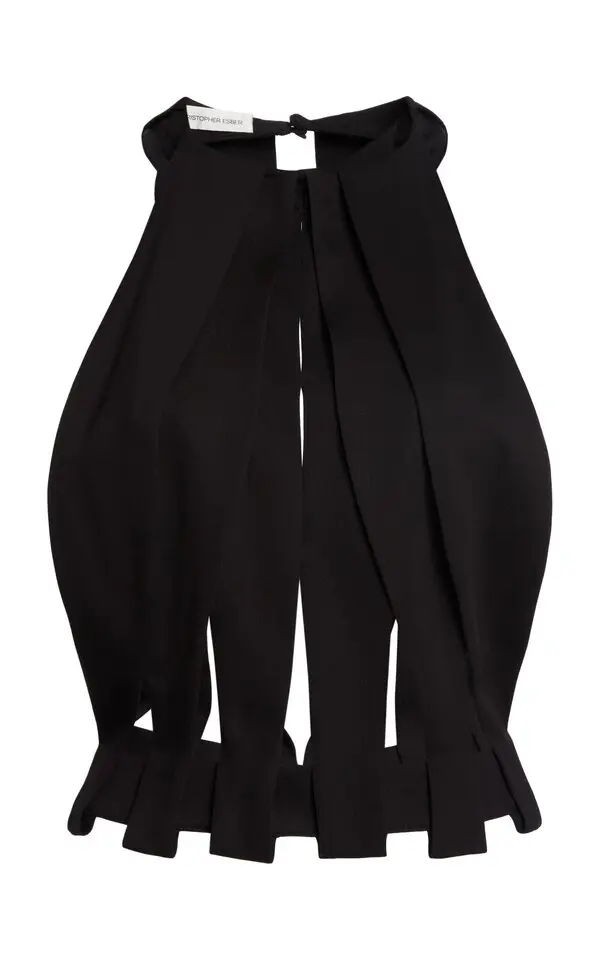 Christopher Esber Maelis Cropped Halter Top
