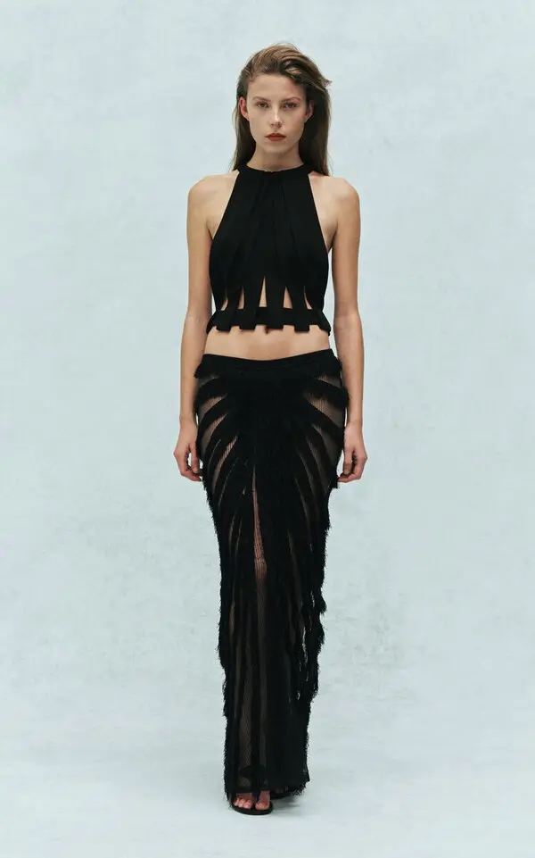 Christopher Esber Maelis Cropped Halter Top
