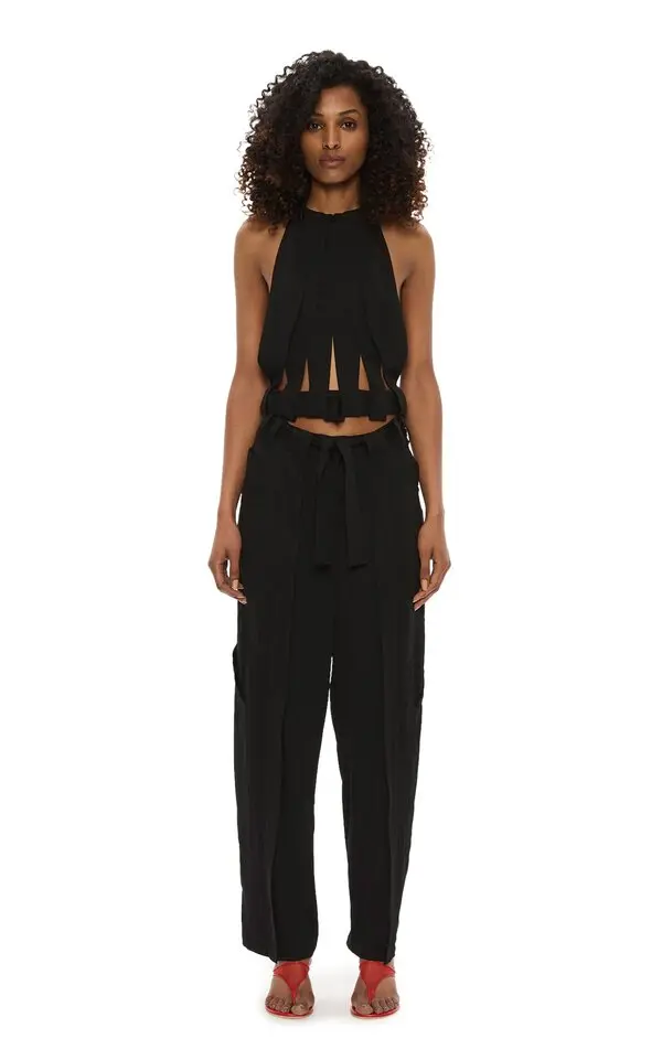 Christopher Esber Maelis Cropped Halter Top