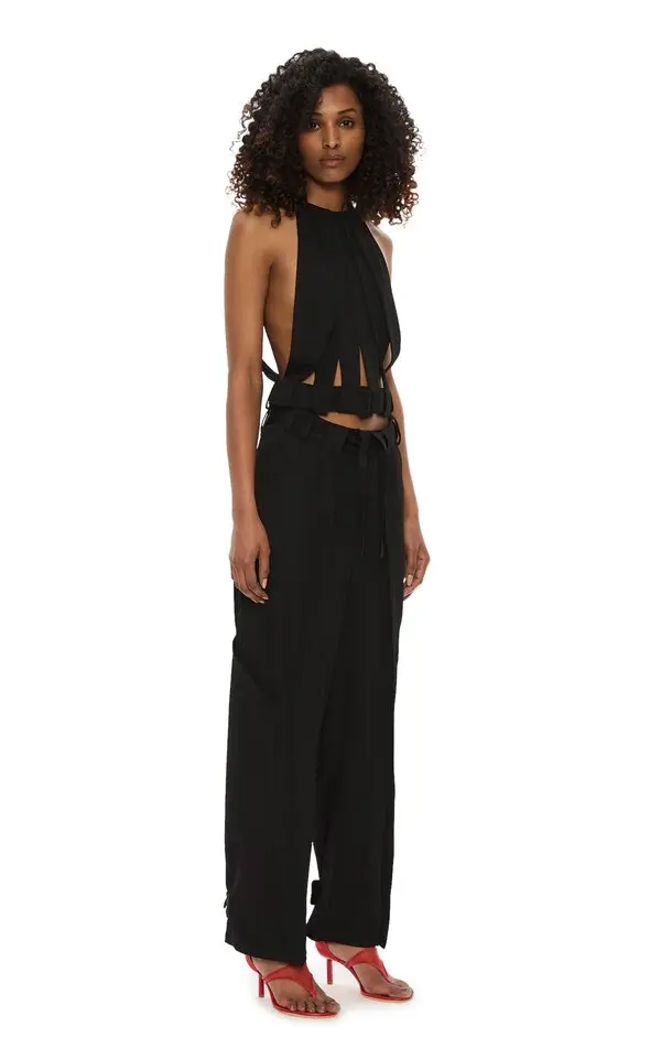 Christopher Esber Maelis Cropped Halter Top