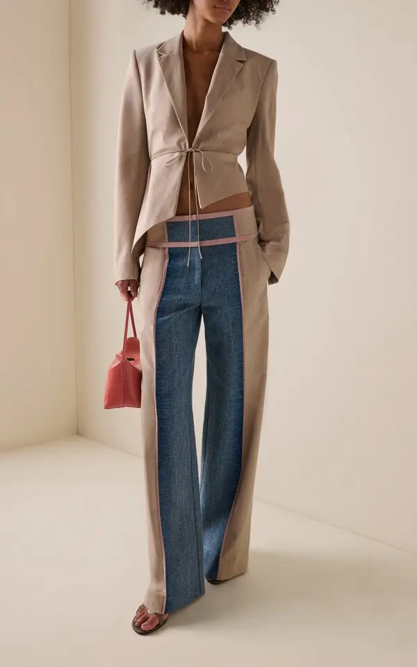 Christopher Esber Margot Spliced Straight Leg Jeans