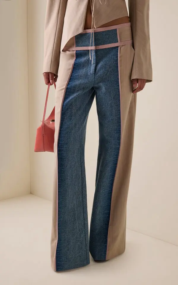 Christopher Esber Margot Spliced Straight Leg Jeans