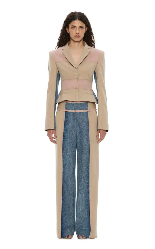 Christopher Esber Margot Spliced Straight Leg Jeans