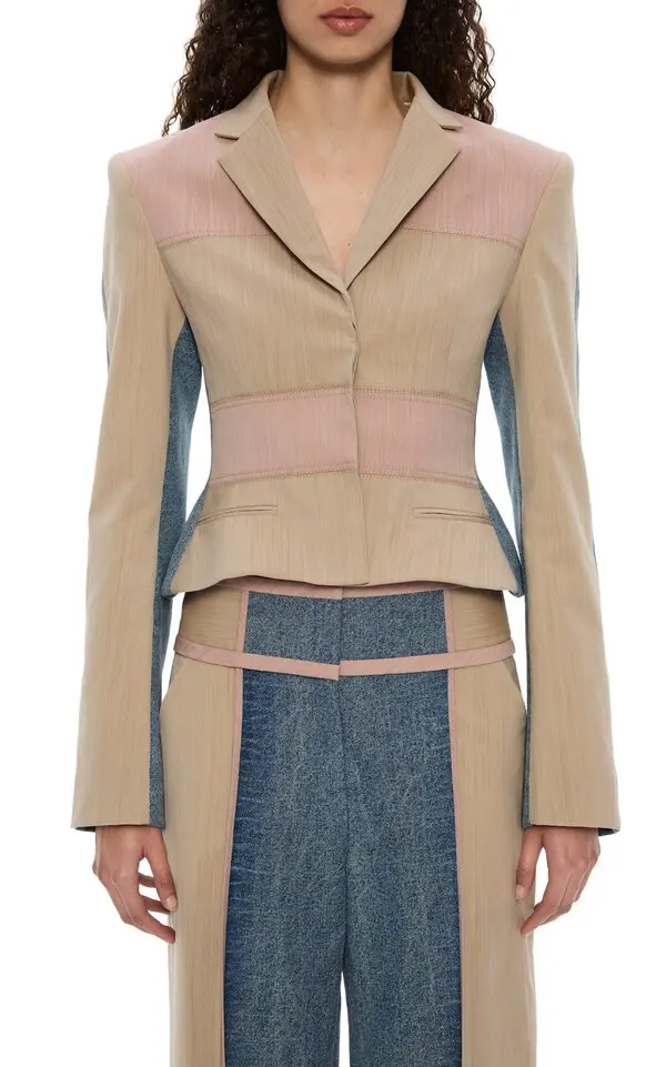 Christopher Esber Margot Spliced Straight Leg Jeans