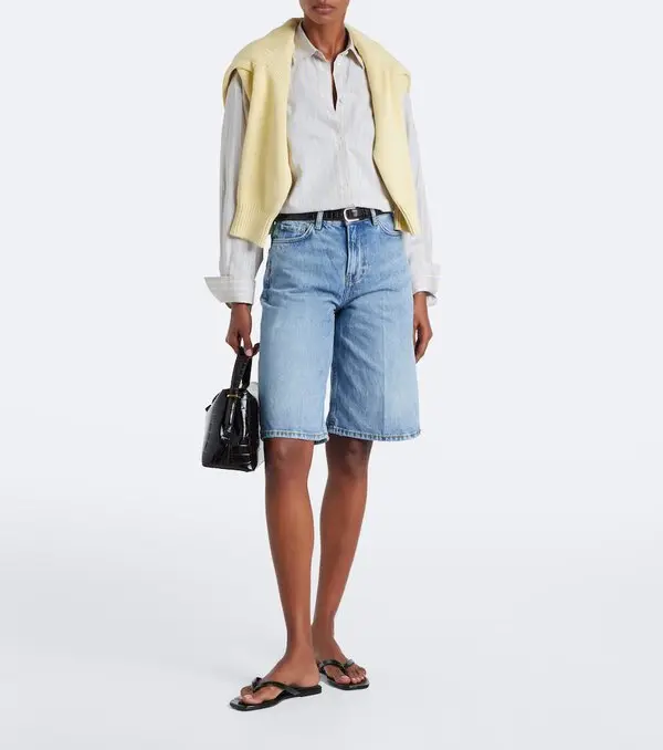 TOTEME Organic Cotton Bermuda Shorts