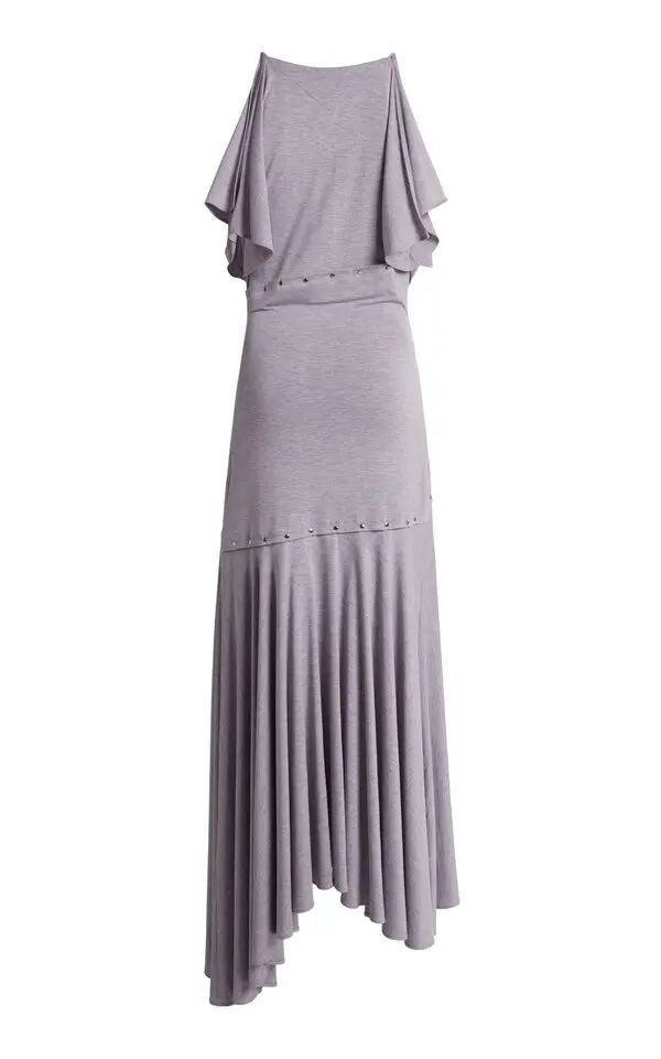 Christopher Esber Tai Rivet Jersey Maxi Dress