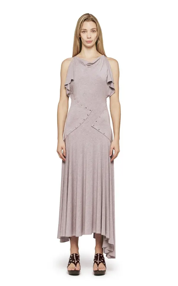 Christopher Esber Tai Rivet Jersey Maxi Dress