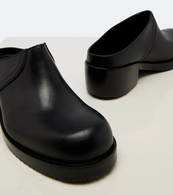 Dries Van Noten Leather Mules
