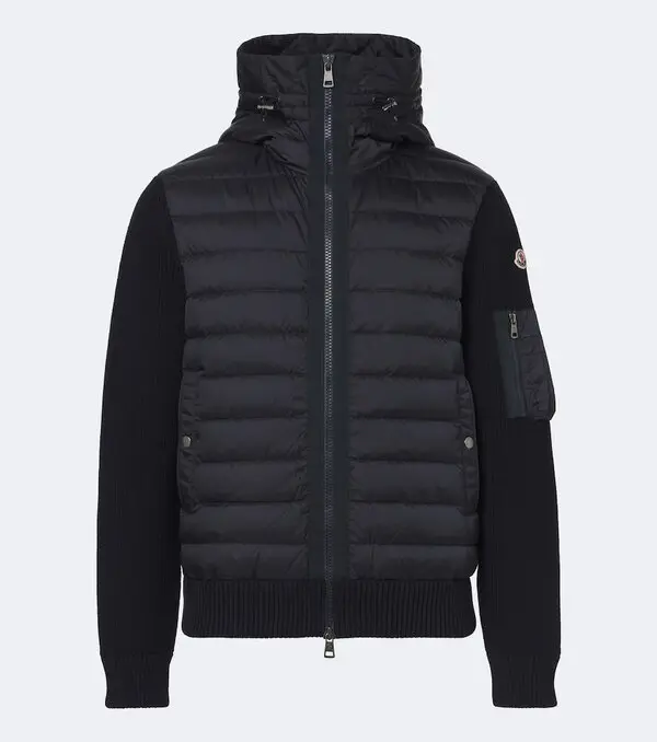 Moncler Permanent Paneled Wool-blend Jacket