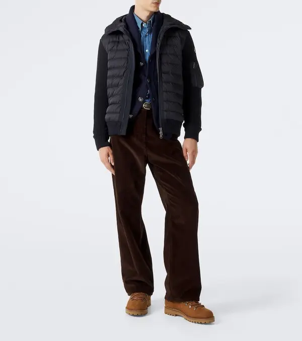 Moncler Permanent Paneled Wool-blend Jacket