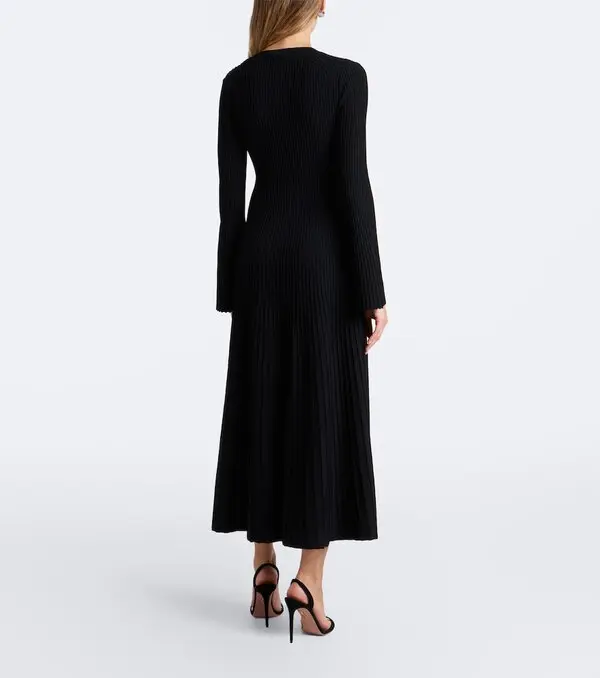 Simkhai Genna Ribbed-knit Midi Dress