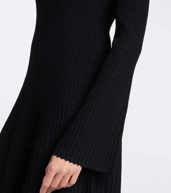 Simkhai Genna Ribbed-knit Midi Dress