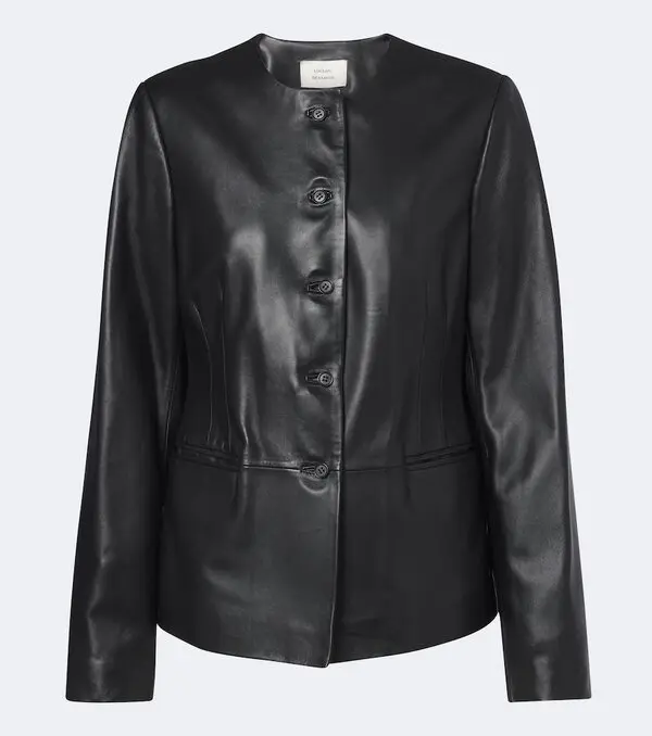 Loulou De Saison Adea Leather Jacket - Black