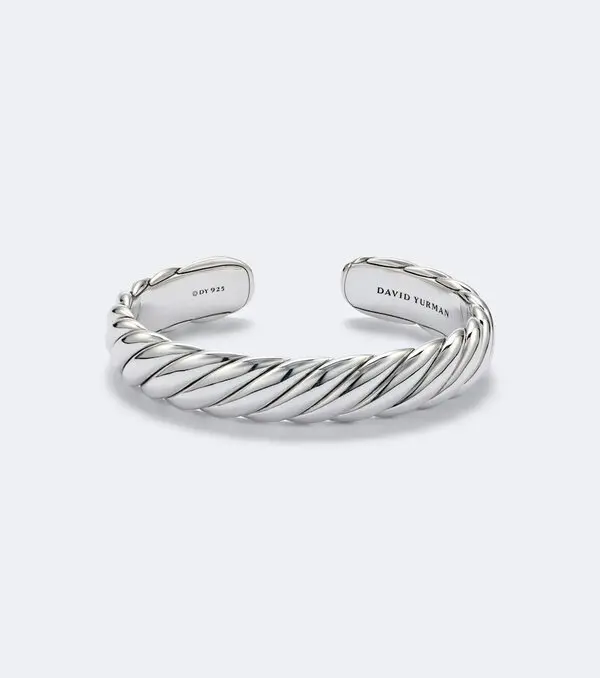 David Yurman Sculpted Cable Flex Sterling Cuff Bracelet - Silver