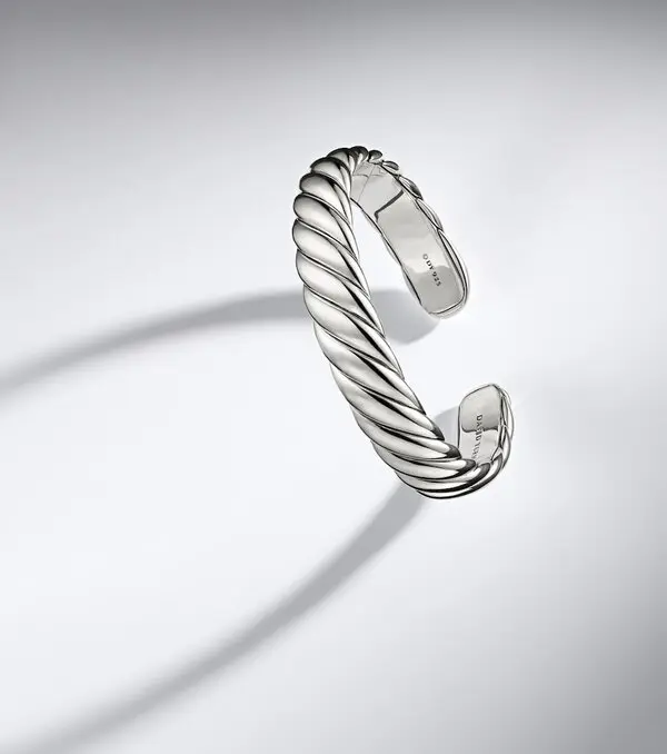 David Yurman Sculpted Cable Flex Sterling Cuff Bracelet
