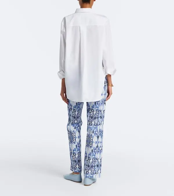 La DoubleJ 24/7 Printed Straight Leg Cotton Pants