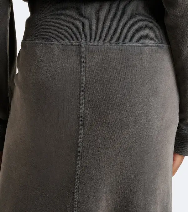 MARANT ETOILE Solkia Cotton Jersey Midi Skirt - Grey