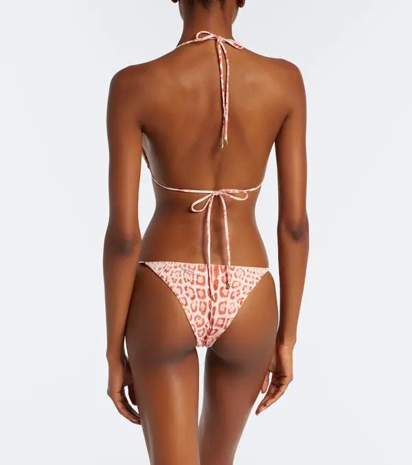 Roberto Cavalli Leopard-print Bikini Bottoms