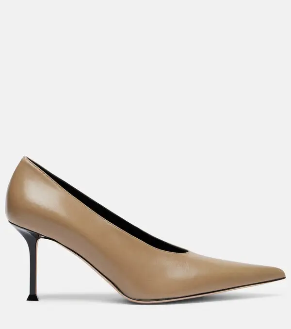 CHRISTEN Helix Leather Pumps